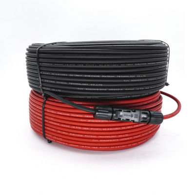 สีดํา/สีแดง ไฮบริด โซลาร์ PV System Cable สําหรับผลงานที่ดีที่สุด